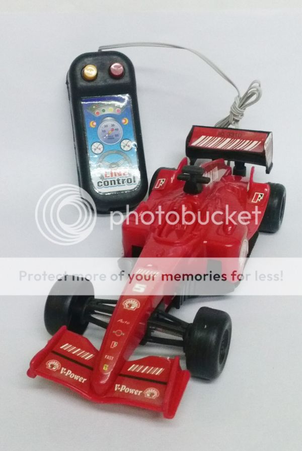 Red Formula One Wired RC Radio Remote Control Car Gift Toy Game for Kids