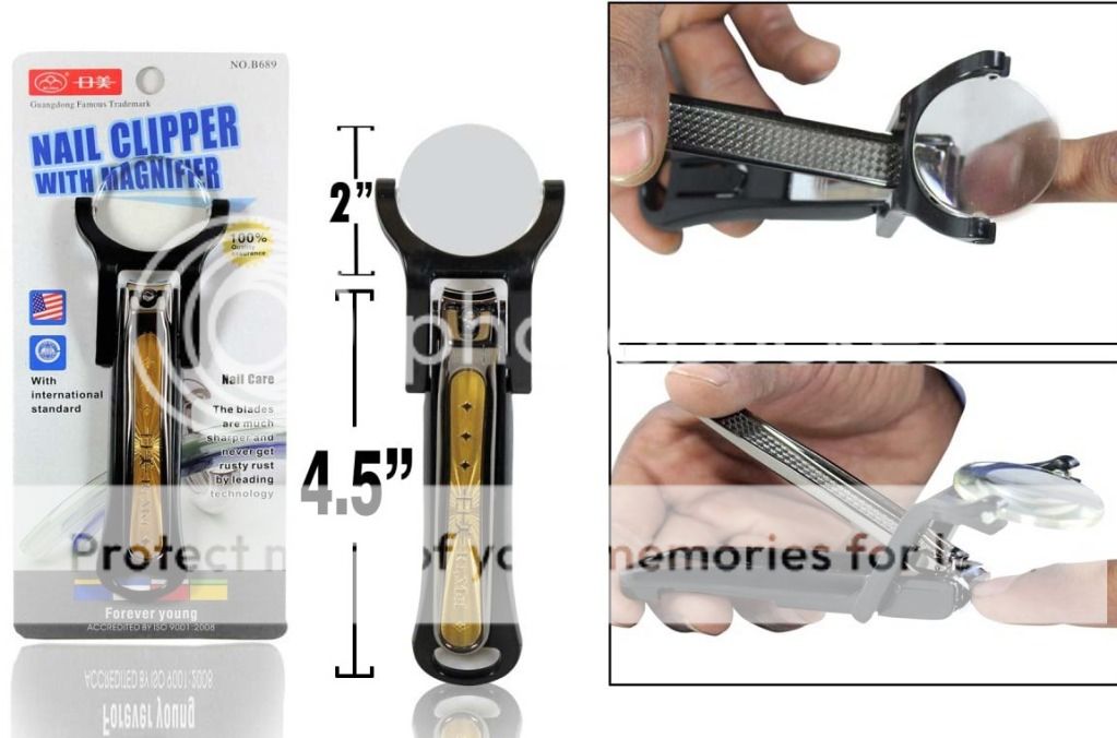 Zoom Magnifying Glass Nail Cutter File Filing for Baby KIDS Pedicure ...